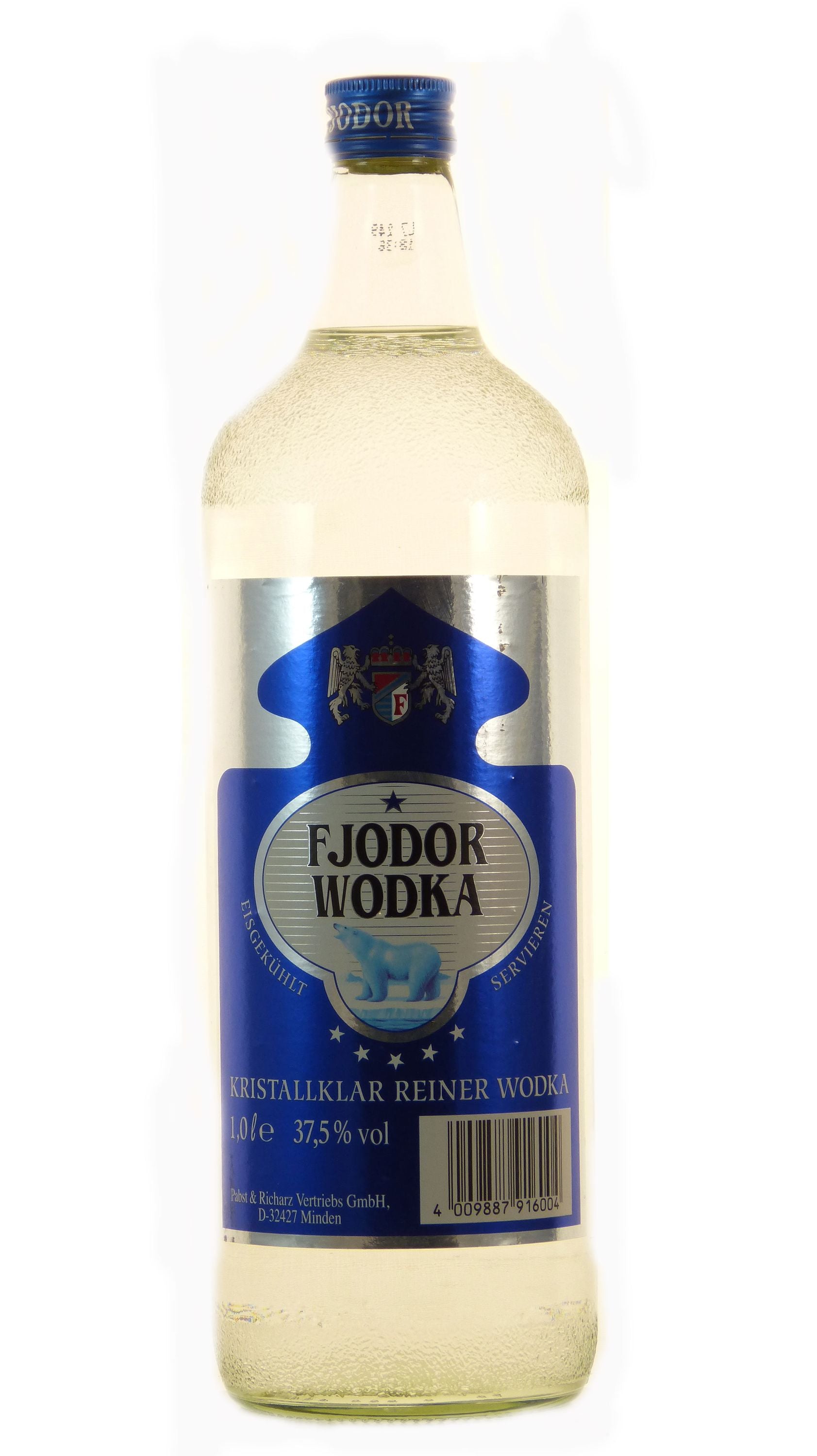Fjodor 1,0 Ltr. alc. 37,5 Vol.-%, Wodka Deutschland – Kuhns Trinkgenuss