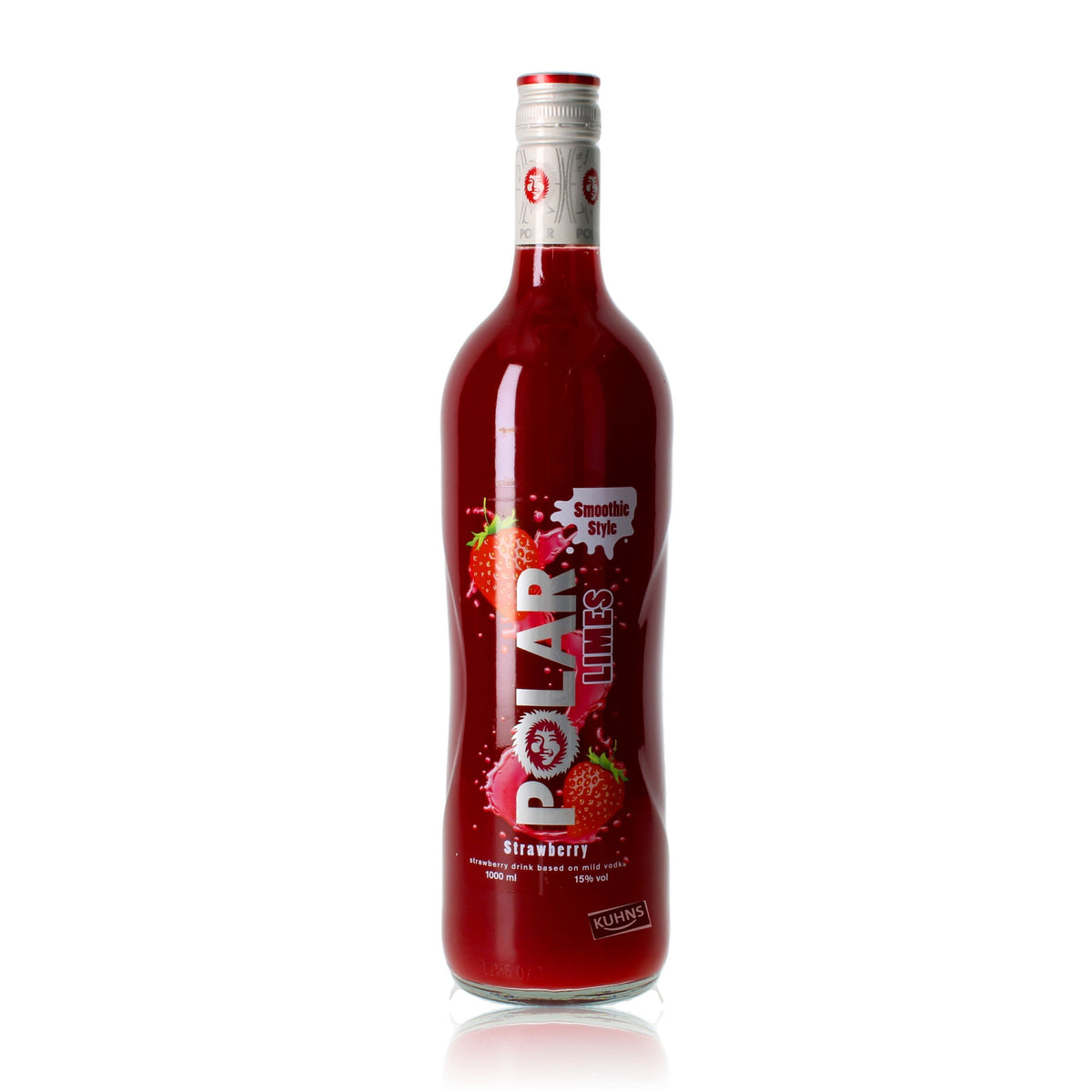 Polar Limes Strawberry 1,0l, alc. 15 Vol.-% – Kuhns Trinkgenuss