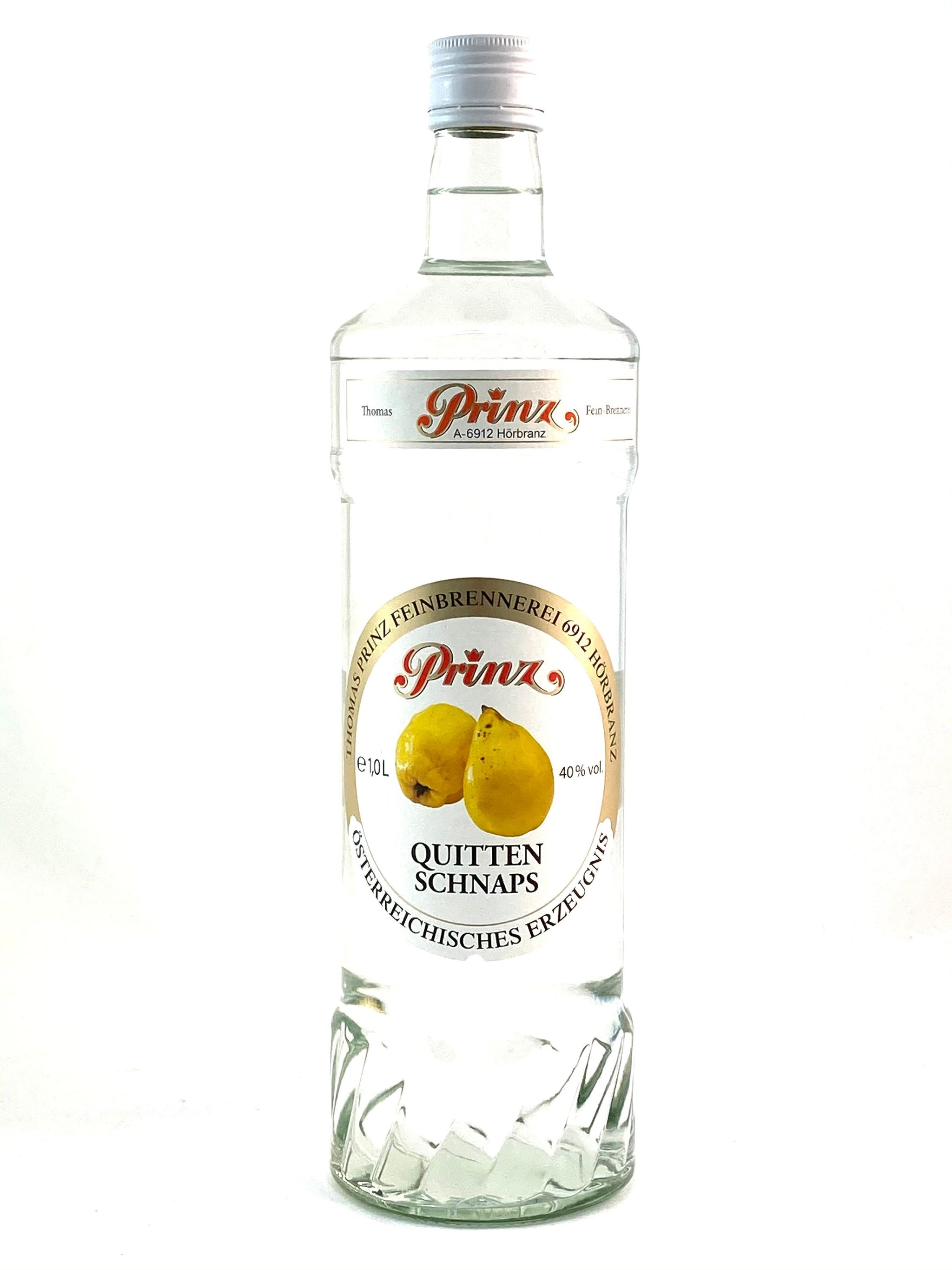 Prinz Quitten Schnaps 1,0l, alc. 40 Vol.-% – Kuhns Trinkgenuss