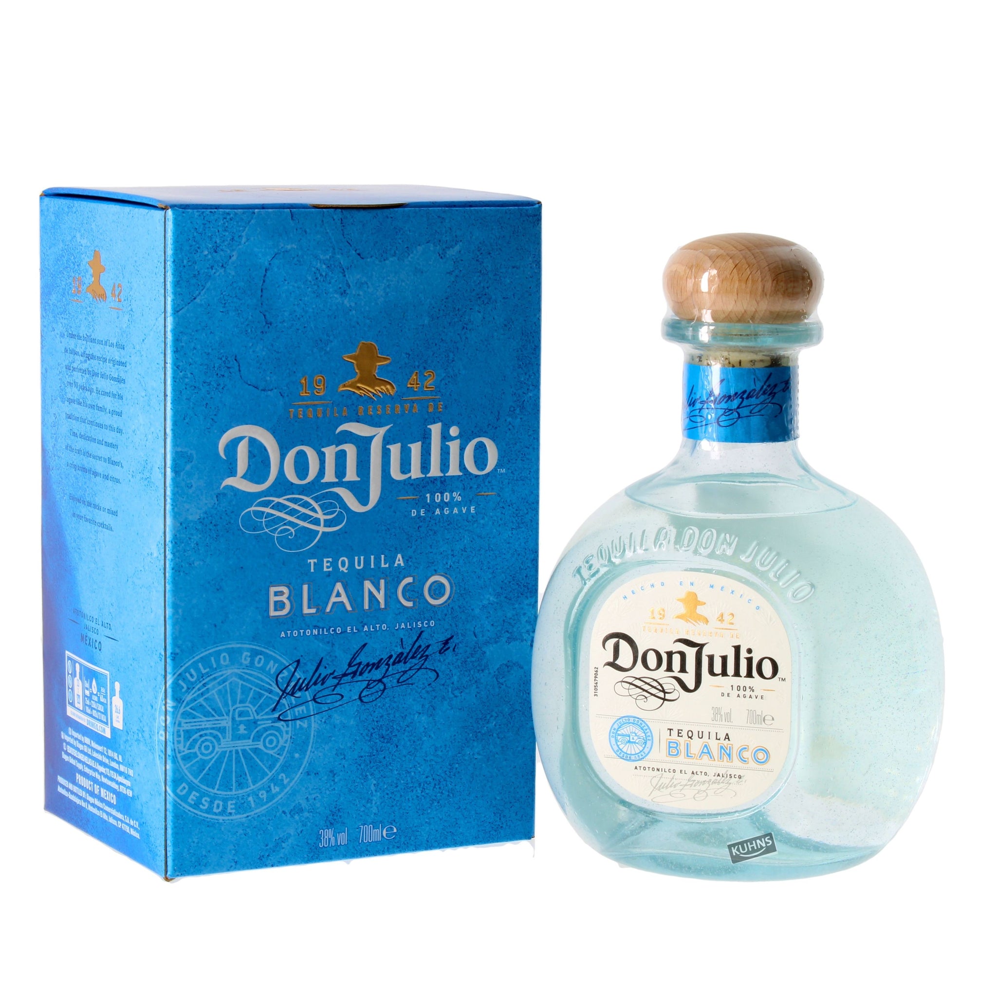 Don Julio Blanco Tequila 0,7l, alc. 38 Vol.-%, Tequila Mexico – Kuhns ...