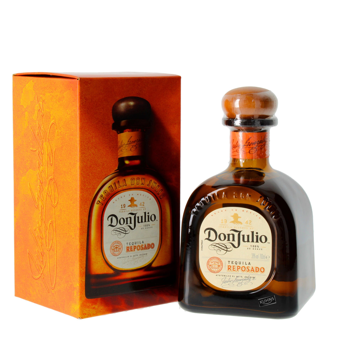 Don Julio Reposado Tequila 0,7l, alc. 38 Vol.-%, Tequila Mexico – Kuhns ...