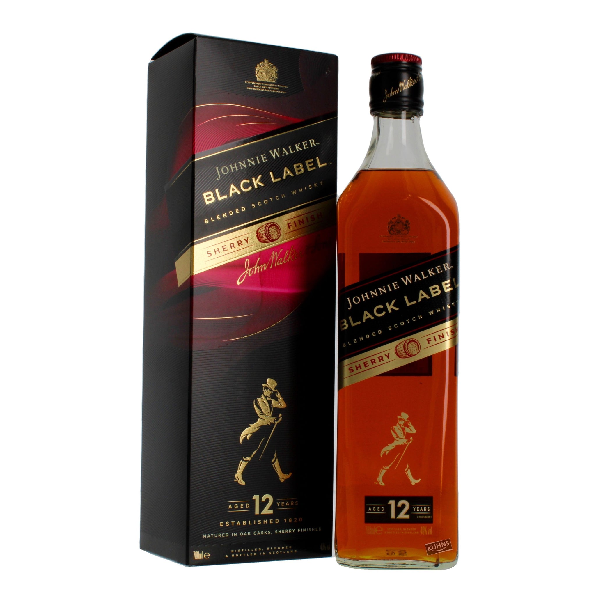 Johnnie Walker Black Label 12 Years Sherry 0.7l, alc. 40 Vol.-% – Kuhns ...