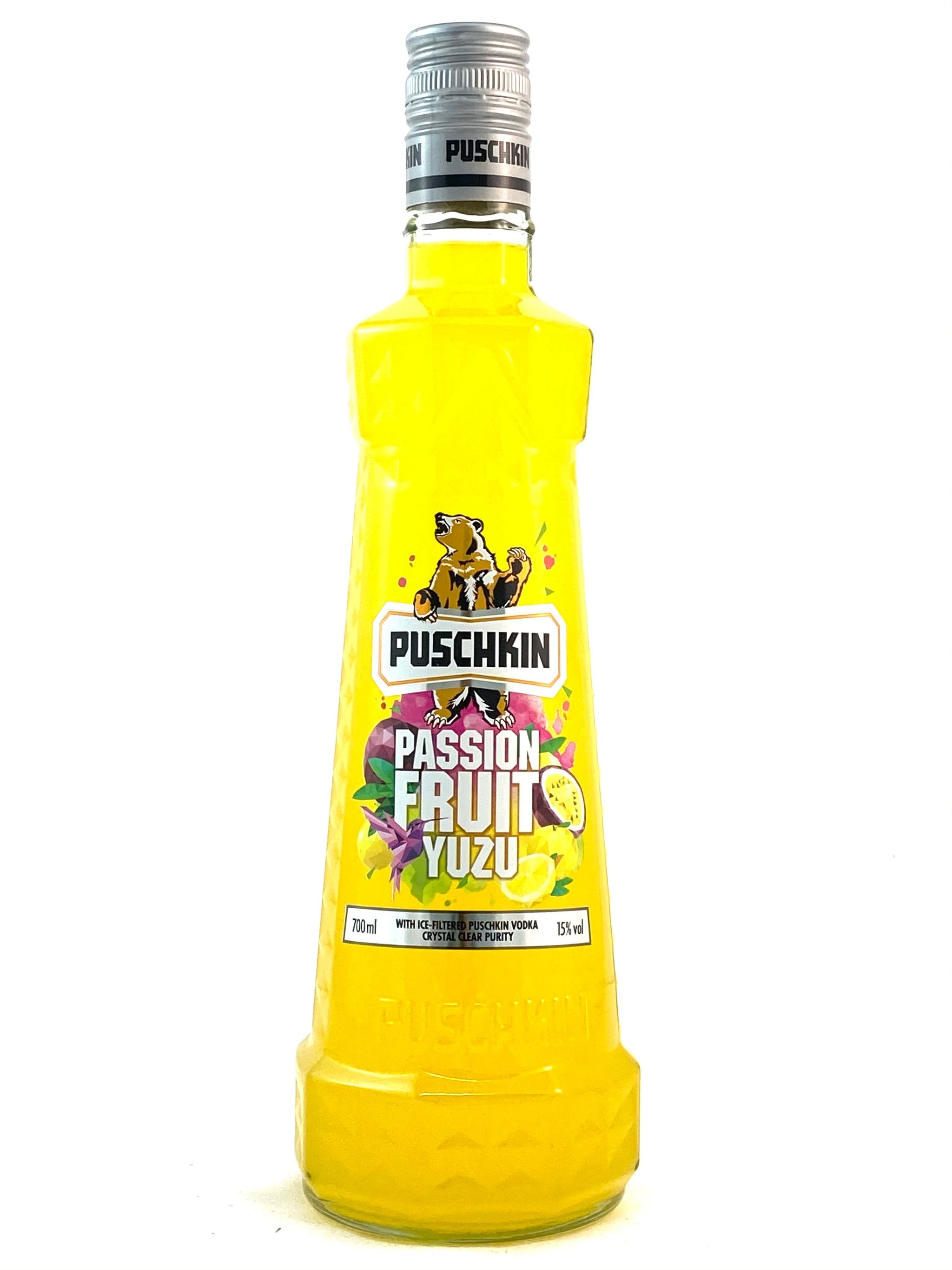 Puschkin Passion Fruit Yuzu Wodka 0,7l, alc. 15 Vol.-% – Kuhns Trinkgenuss